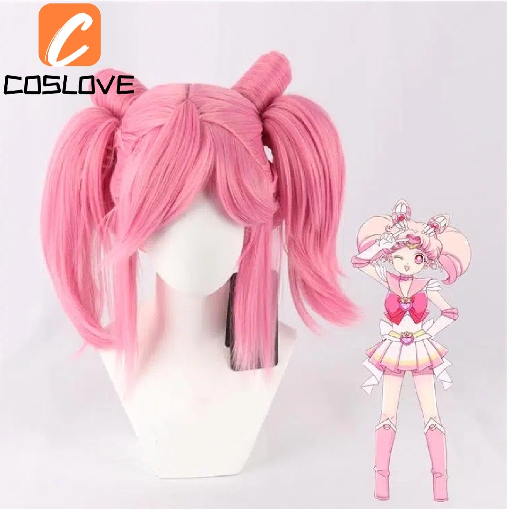 Anime Sailor Moon Chibi Usa Cosplay Whole Wig High Temperature Silk ...