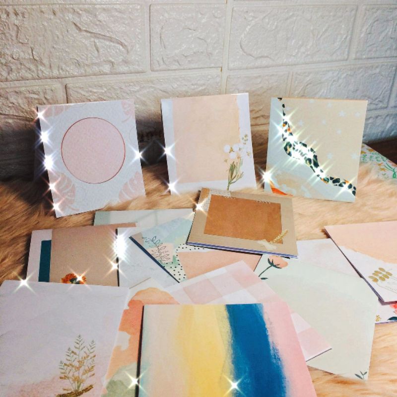 Aesthetic cute greeting cards - gift, birthday, anniversary, letter ...