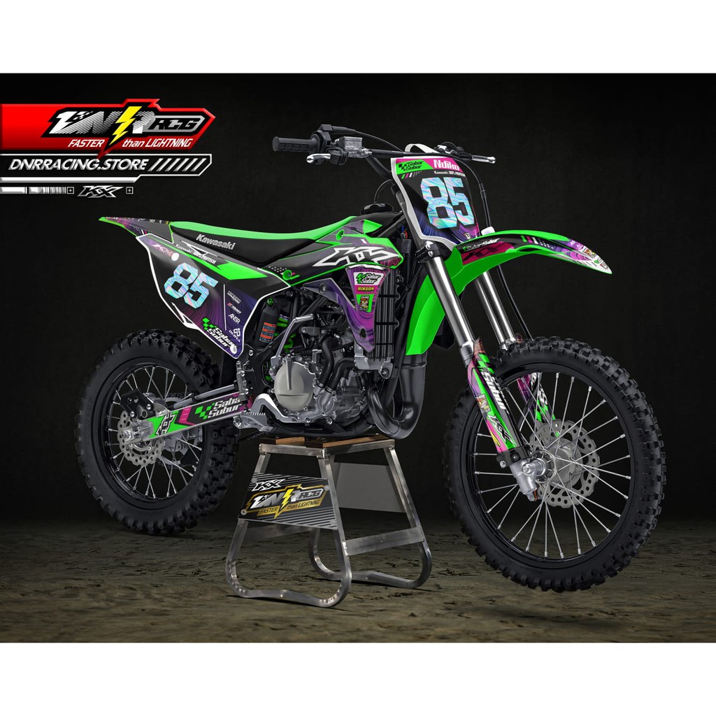 Kawasaki KX 250 supermoto motocross full body custom sticker wraping ...