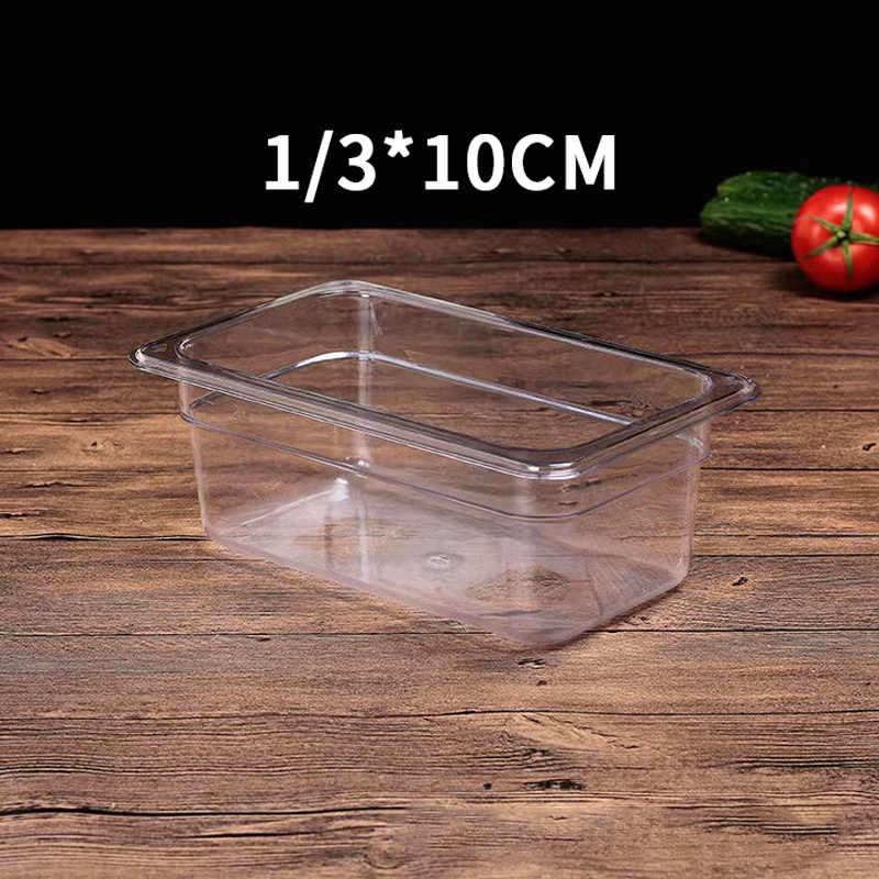 Gastronorm Pan Acrylic Clear Food Pan&Lid Sauce Pan Milktea Pearl ...