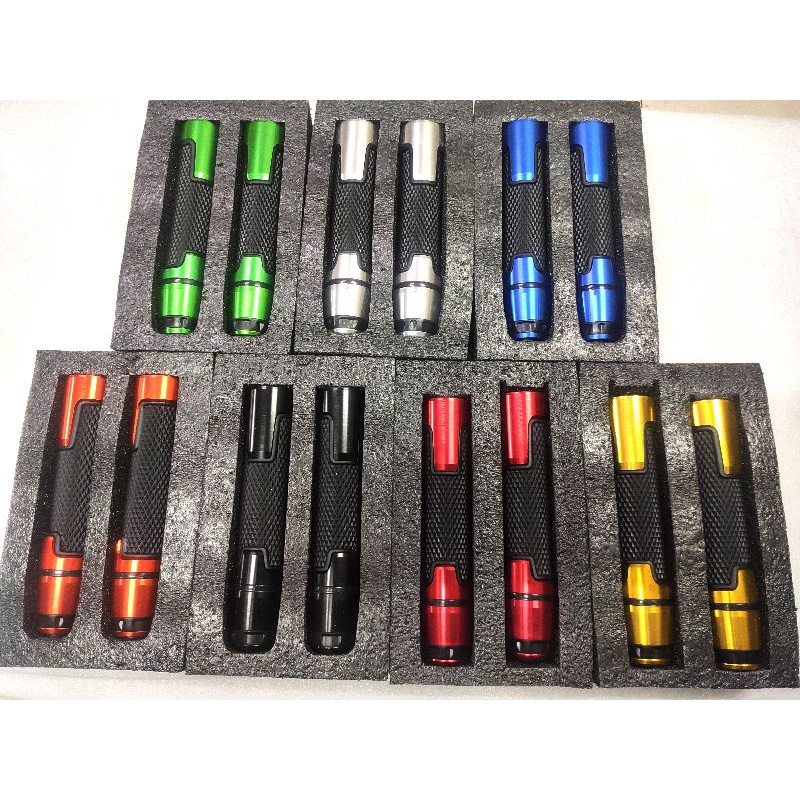 Motorcycle CNC Aluminum Billet Universal Handle Grip Set Nmax Aerox PCX ...