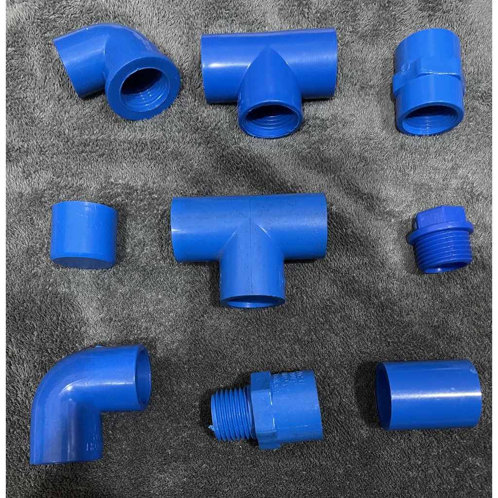 per/pc pvc blue fittings voschtech brand 20mm-32mm good quality | Shopee Philippines