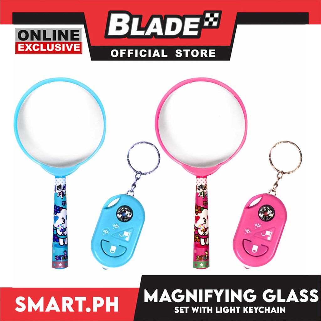 Gifts Magnifying Glass Set with Light Keychain (Assorted Colors ...