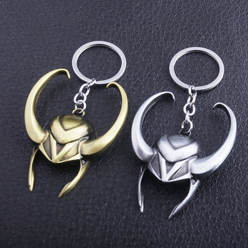 Full Loki Helmet Mask Keychain Alloy Pendant | Shopee Philippines