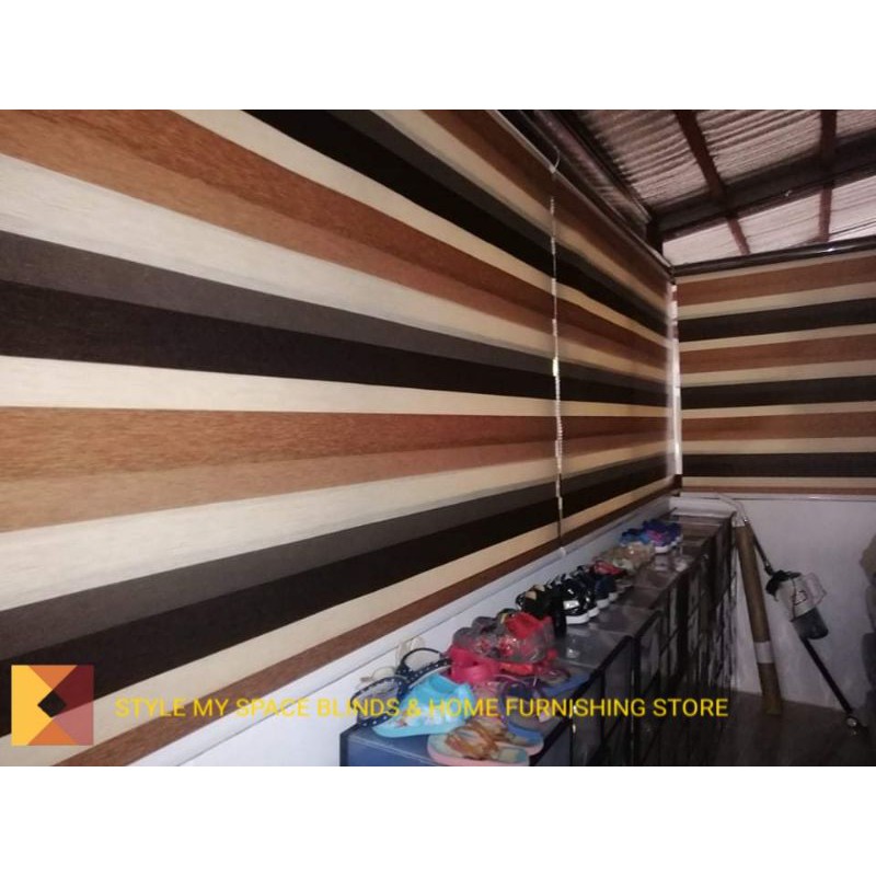 Tri-Colored Korean Window Blinds | Shopee Philippines