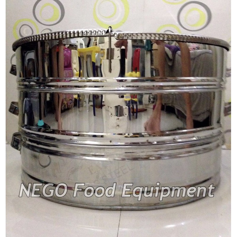 Round Siopao Siomai Steamer 18-21 Inches 3 Layers | Shopee Philippines
