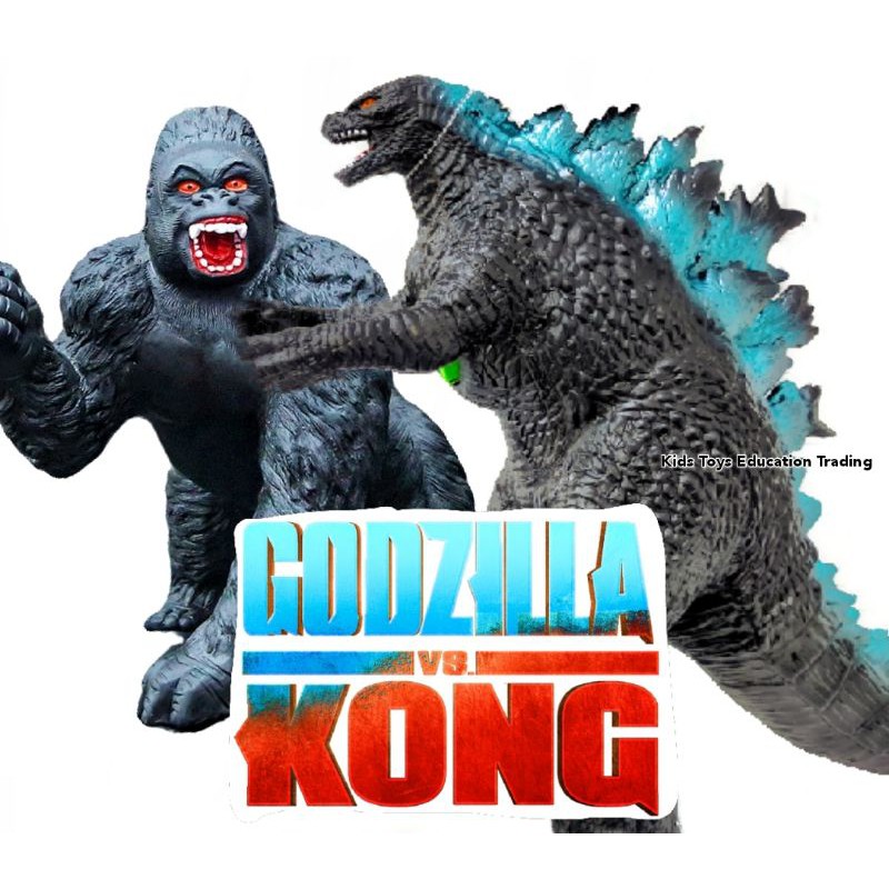 Super Big Size King Kong Long Godzilla 2 Enchanted Hard Rubber Dinosaur ...