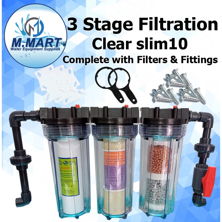 3 Stages Filtration Complete with Filters and Fittings Nasawa source ...