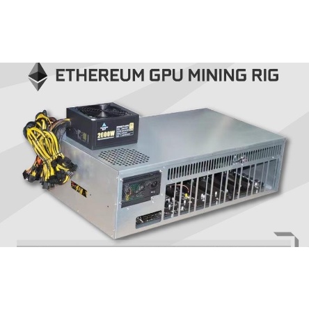 ETH GPU Mining Rig Set for 8 GPU Slots 65mm distance (Ready Stock) 4FAN ...