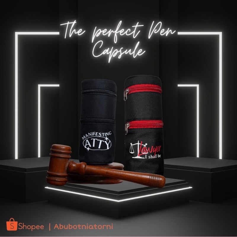WATERPROOF PEN CAPSULE FOR FUTURE LAWYERS ABUBOT NI ATORNI | Shopee ...