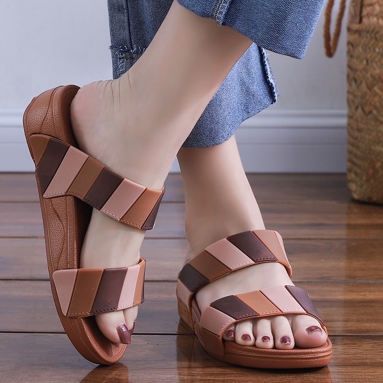[New Korean] SHUTA TWO STRAP SANDALS CASUAL OPEN TOE SOFT TO WEAR ...