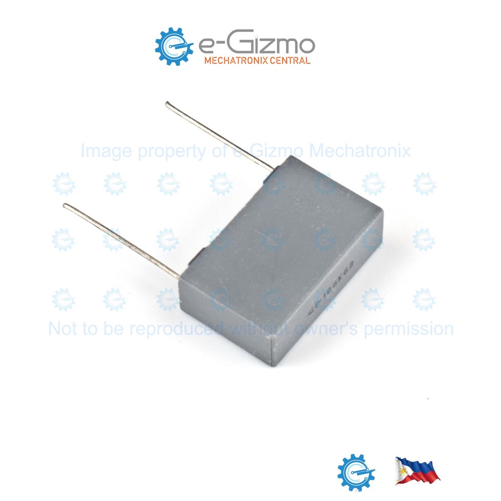 GD 10uF 63VDC Metallized Polyester Film MKT Box Capacitor | Shopee ...