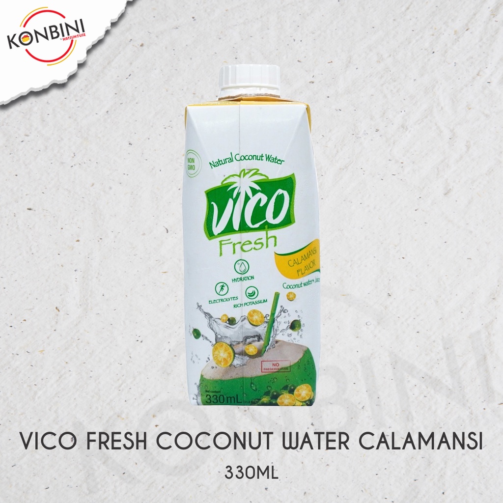 VICO FRESH NATURAL COCONUT WATER CALAMANSI FLAVOR 330ML | Shopee ...