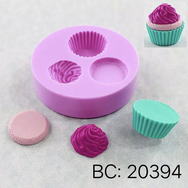 ASM Cupcake mold set 3c M106 | Cupcake base Topper mold | BC20394 ...