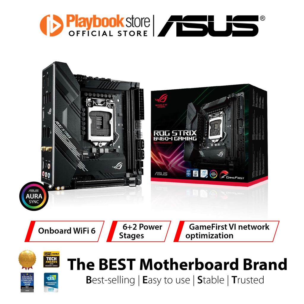 ASUS Rog Strix B460-I Wi-Fi Intel B460 Mini- Itx Gaming Motherboard ...