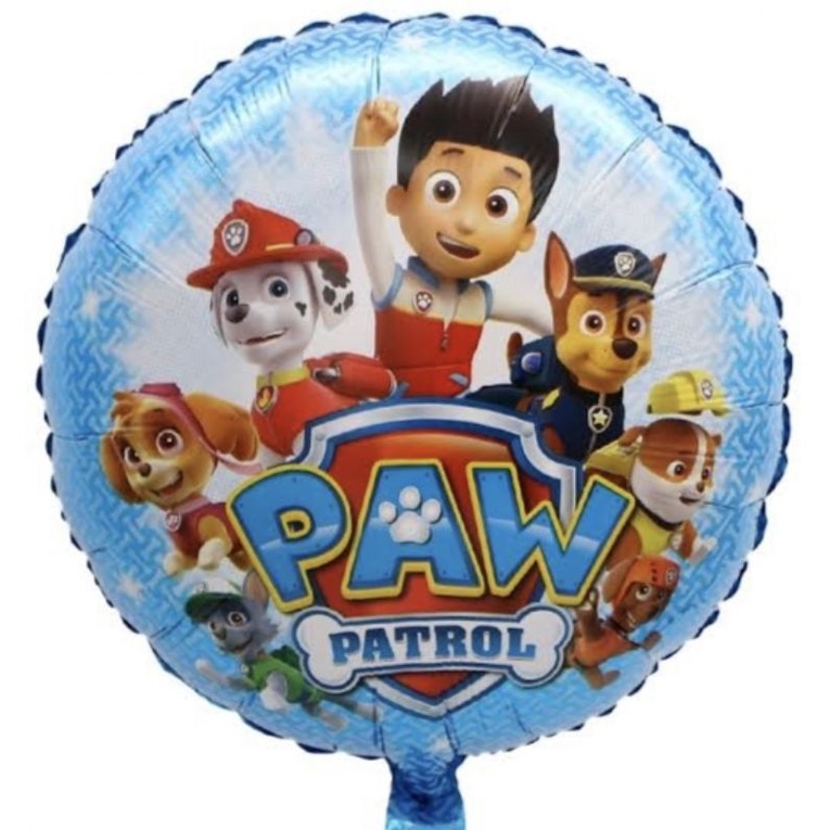 paw patrol round foil balloon | Shopee Philippines