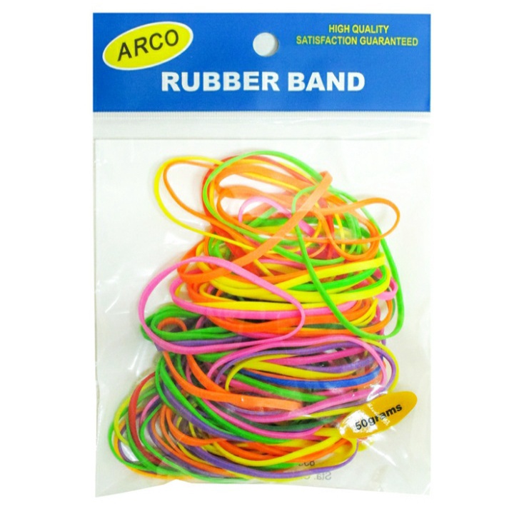 ARCO Rubber band Flat Colored/ Rubberband, Goma , 50 / 100 grams ...
