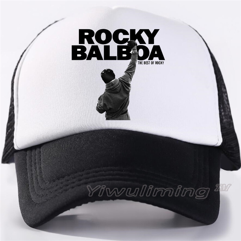 Classic First Blood Legendary Character Rocky Balboa Mesh Hat Adjusted ...