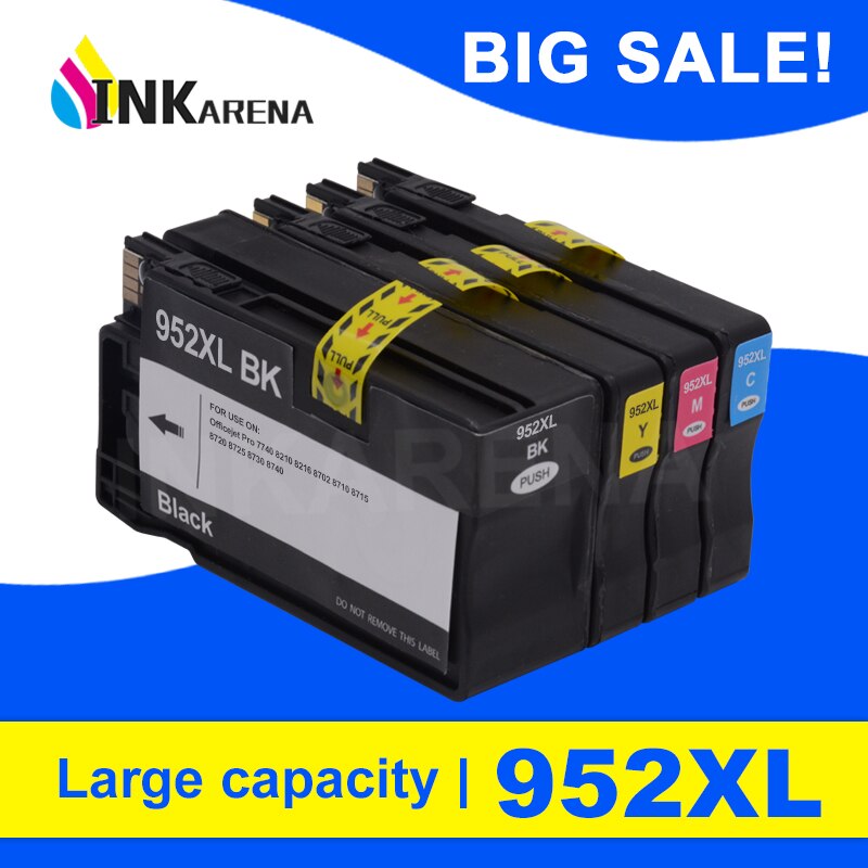 952XL Printer Ink Cartridge For HP Officejet Pro 7740 8210 8218 8710 ...