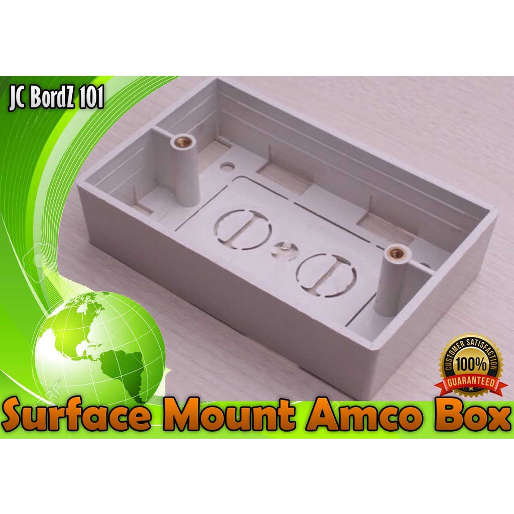 Wall Mounted PVC Amco Box (Surface Type Utility Box) | Shopee Philippines