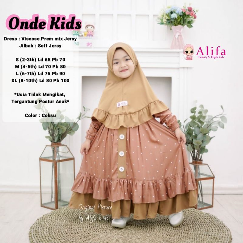 Lie ONDE KIDS BY ALIFA Robe FREE Hijab ZABRINA SYARI KIDS MYSHA BY Alla ...
