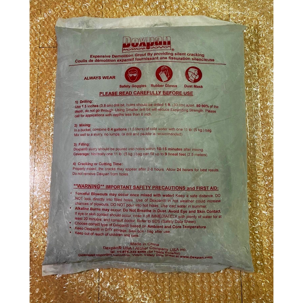 Dexpan Expansive Demolition Grout | Shopee Philippines