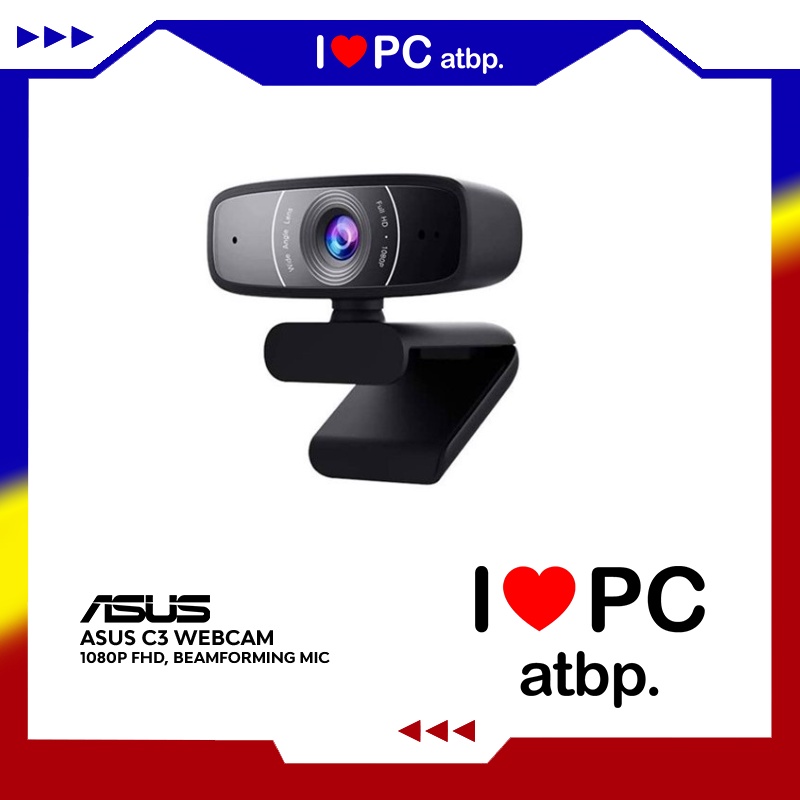 Asus C3 Webcam (1080p FHD, Beamforming Mic, 30fps) | Shopee Philippines