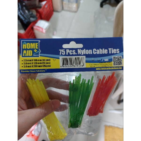 Home Aid 75pcs Cable Tie Assorted (Click For Size) | Shopee Philippines