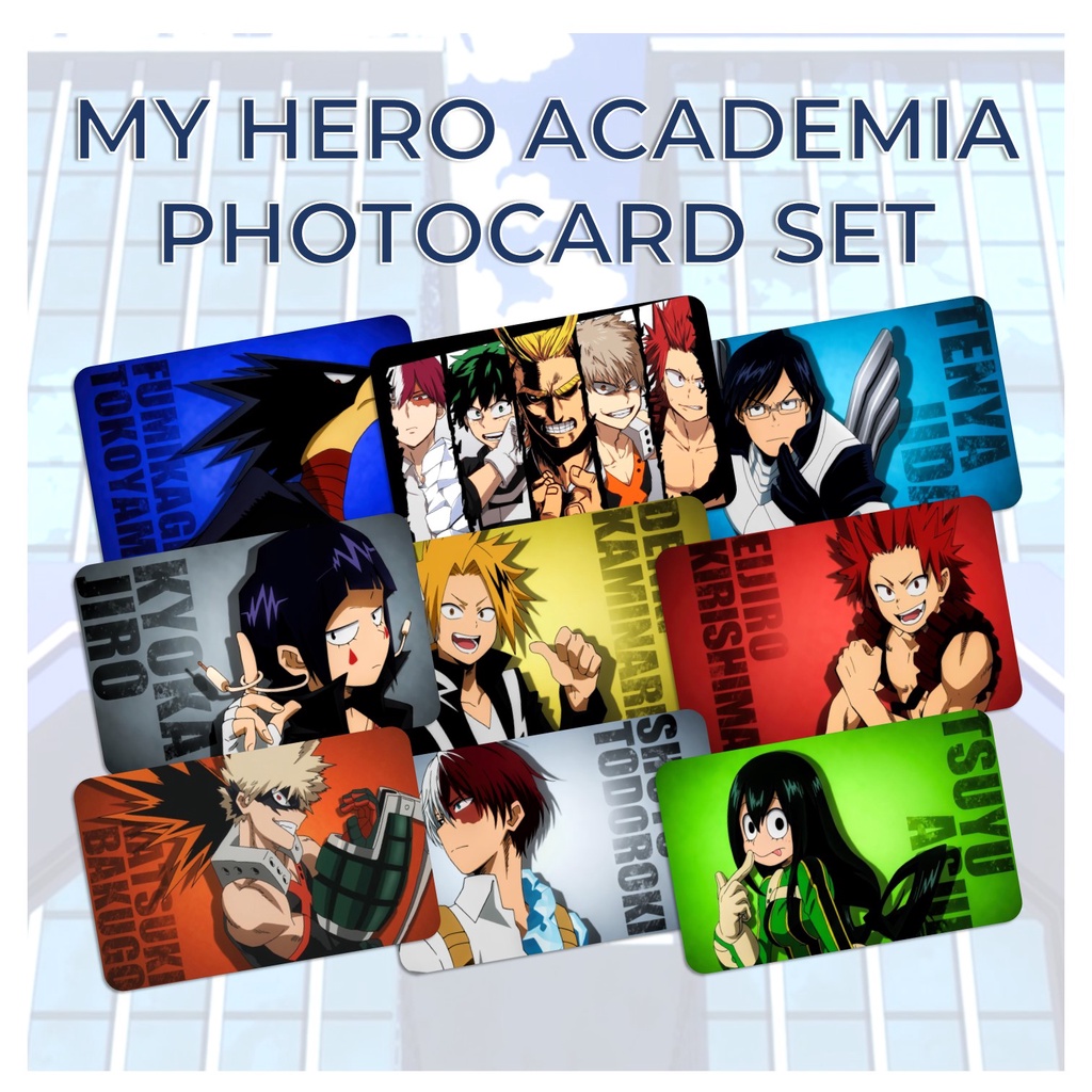 My Hero Academia Photocard Sets (Glossy/Matte/Hologram) | Shopee ...