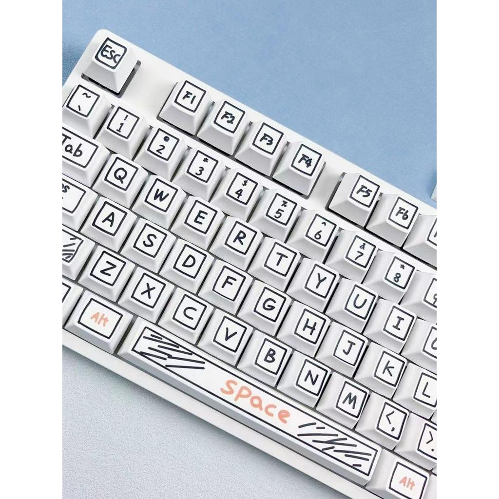 Hand-painted Graffiti Theme XDA Height PBT Sublimation White Small ...
