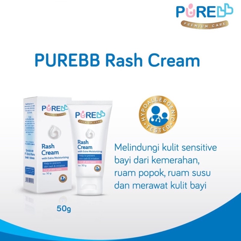 PURE BB Baby Rash Cream 50 gr Pure BB Rash Cream Baby anti-Rash cream ...