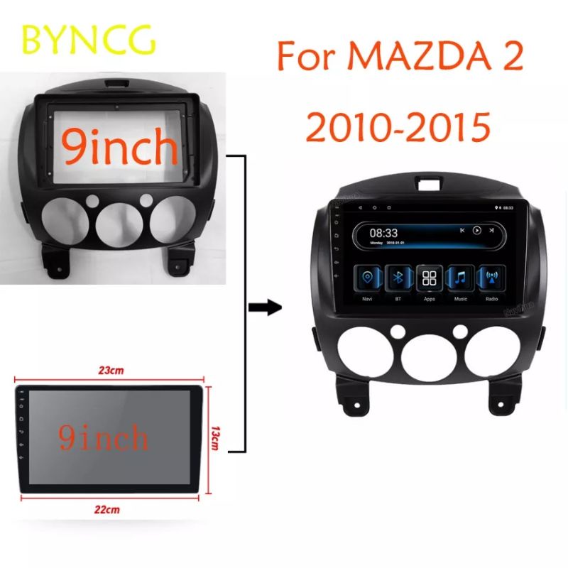 9 Inch Frame Mazda 2 Android Head Unit | Shopee Philippines