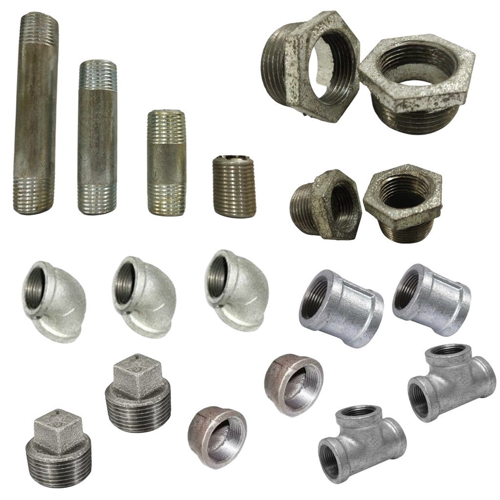 GI PIPE FITTINGS GALVANIZED 1/2 FOR PLUMBING WORKS | Shopee Philippines