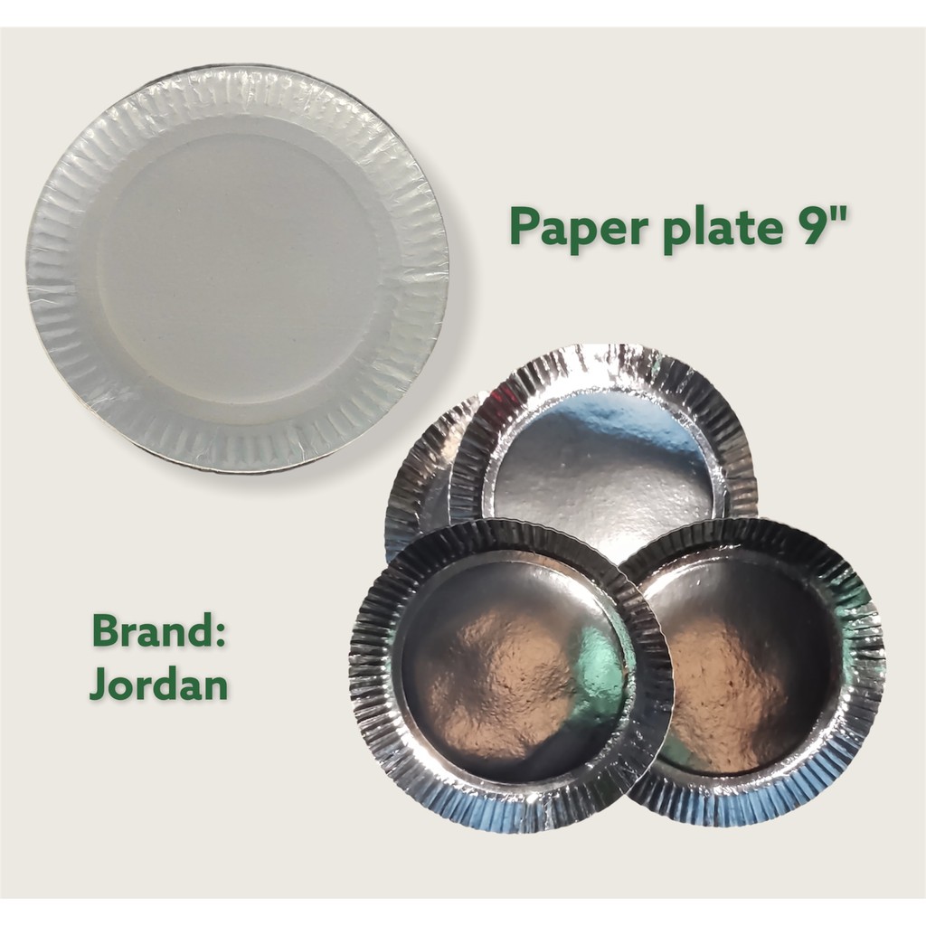 PAPER PLATE LAMINATED 9 INCH 20pcs/pack | Shopee Philippines