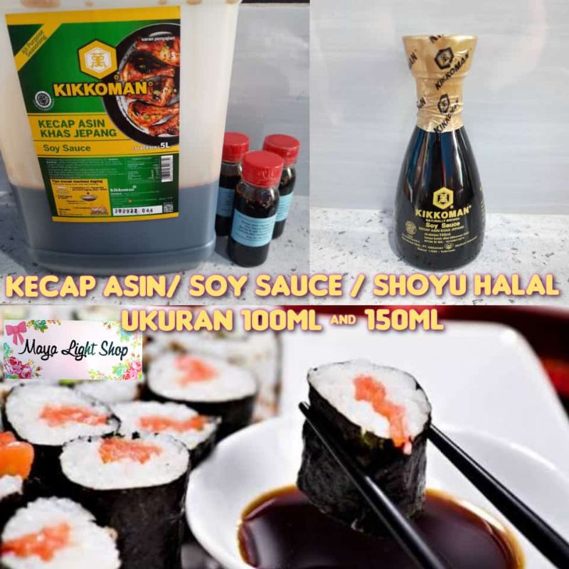 Shoyu 100ml 150ml soy sauce sushi soy sauce halal mui ingredients sushi ...
