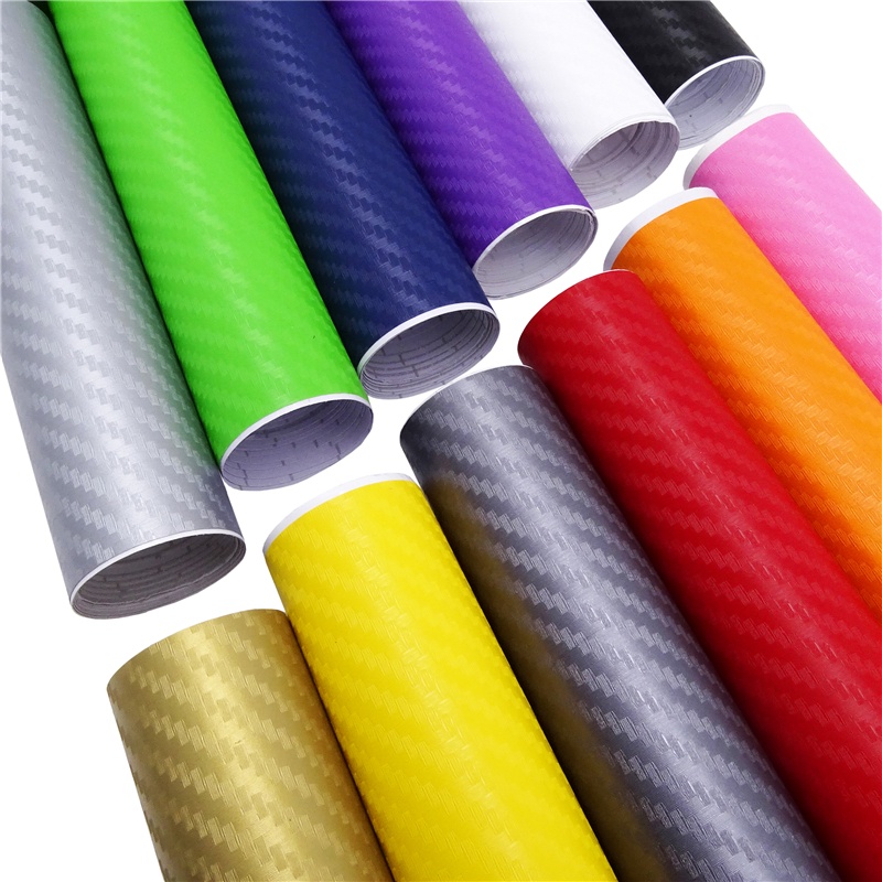 127cmX30cm Car Sticker 3D Carbon Fiber Vinyl Film Waterproof Car Wrap ...