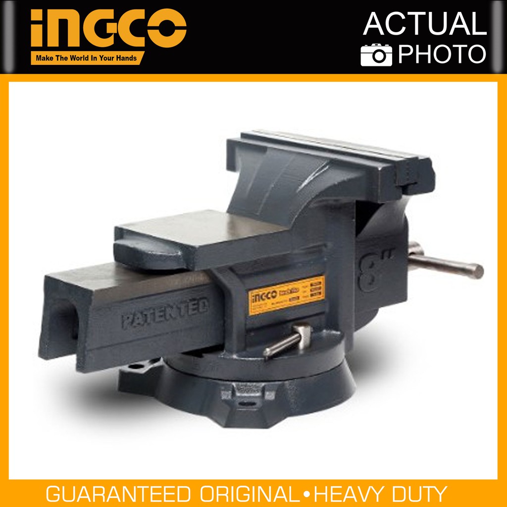 Ingco 8" Bench Vise with Anvil HBV088 IHT | Shopee Philippines