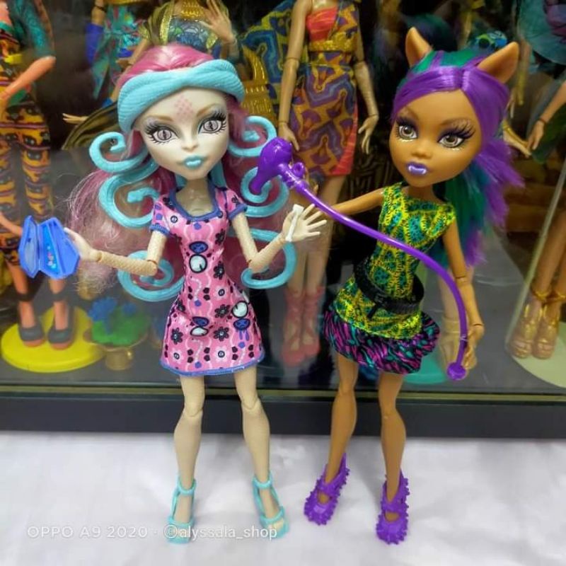 Monster High Rare Scare & Makeup Viperine Gorgon and Clawdeen Wolf ...