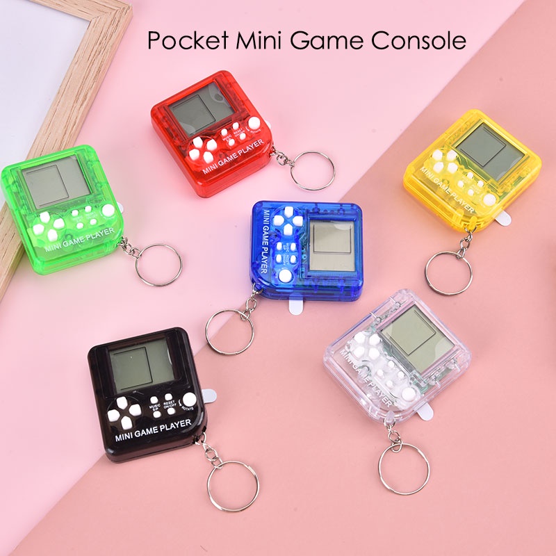 Mini Classic Nostalgic Game Console Retro Console with Keychain Tetris ...