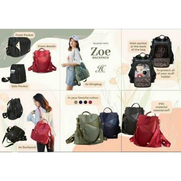 Zoe BACKPACK JIMS HONEY ORIGINAL READY | Shopee Philippines