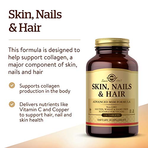 *Solgar Skin Nails & Hair Advanced MSM Formula Health | Shopee Philippines