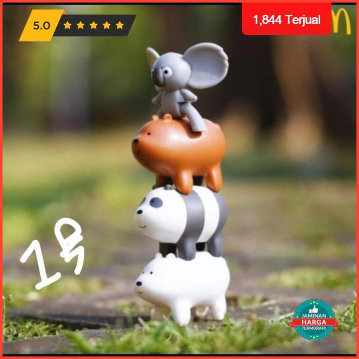 Super We Bare Bears Happy Meal Number Ice Bear Grizz Pan And The Stack ...