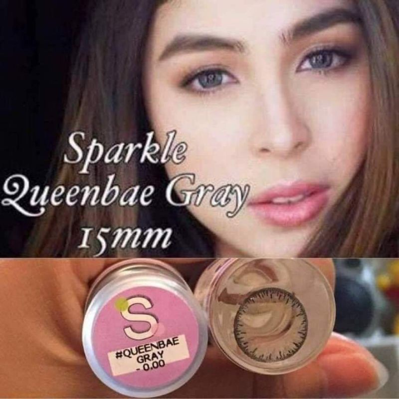 Sparkle Contact lens in QUEENBAE doll eye contact lens free case | Shopee Philippines