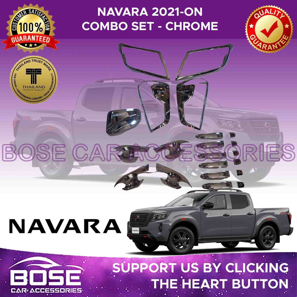 Garnish Cover Set Nissan Navara VL EL Calibre NP300 2021-Onwards Black ...