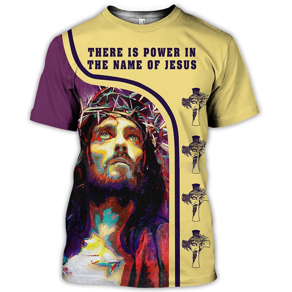 Cool New Jesus Christ 3d Print T Shirt Oversized Harajuku Hip Hop Short