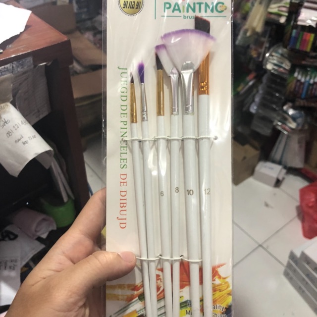 MERAH UNGU New vtec brush set with purple bristles / red gradations ...