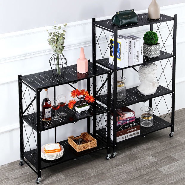 3-5 layer steel rack multi functional rack saving space with rolling ...