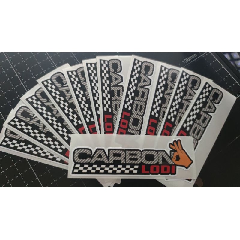 Carbon Lodi Vinyl Sticker Waterproof Laminated High Quality Sticker ...