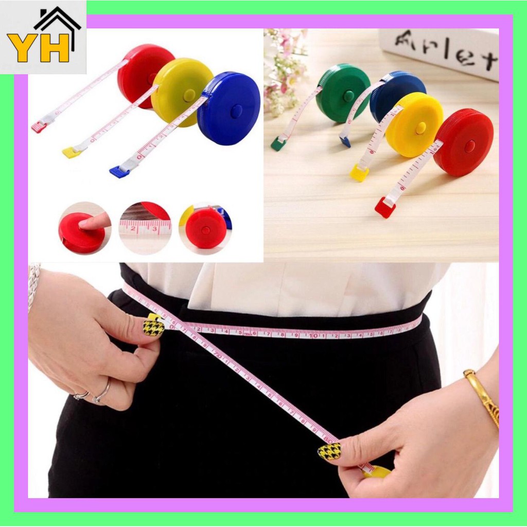 Waist Measuring Meter MINI ROLL Sewing Meter Multipurpose Body Pants ...