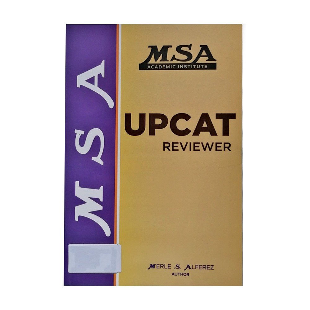 MSA UPCAT REVIEWER with Math Solutions Manual | Shopee Philippines